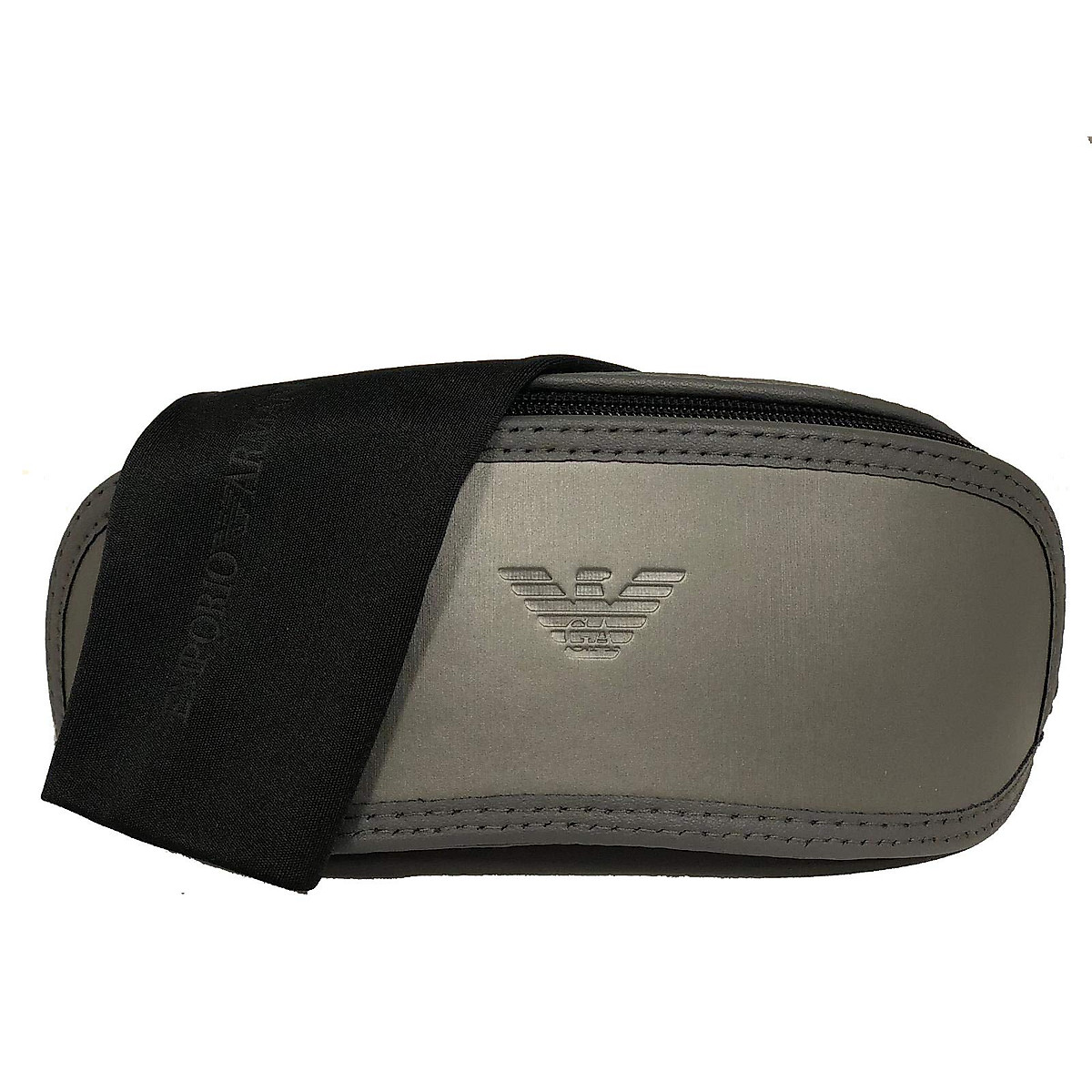 Emporio Armani EA4079 504287 57M Matte Black/Grey Square Sunglasses For Men+ BUNDLE With Designer iWear Eyewear Kit