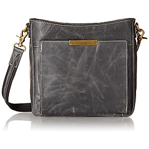 Gun Tote'n Mamas womens Bag Concealed Carry Distressed Buffalo Crossbody Organizer by Gun Tote n Mamas Grey , Grey, Medium US