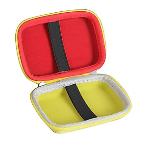 Hermitshell Hard Travel Case for Mattel UNO Classic Card Game - Not Including Cards (Red+Yellow)