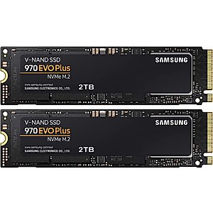 SAMSUNG MZ-V7S2T0B/AM 970 EVO Plus NVMe M.2 SSD 2TB 2 Pack