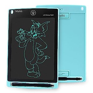 Mafiti LCD Writing Tablet 8.5 Inch Electronic Writing Drawing Pads Portable Doodle Board Gifts for Kids Office Memo Home Whiteboard Cyan