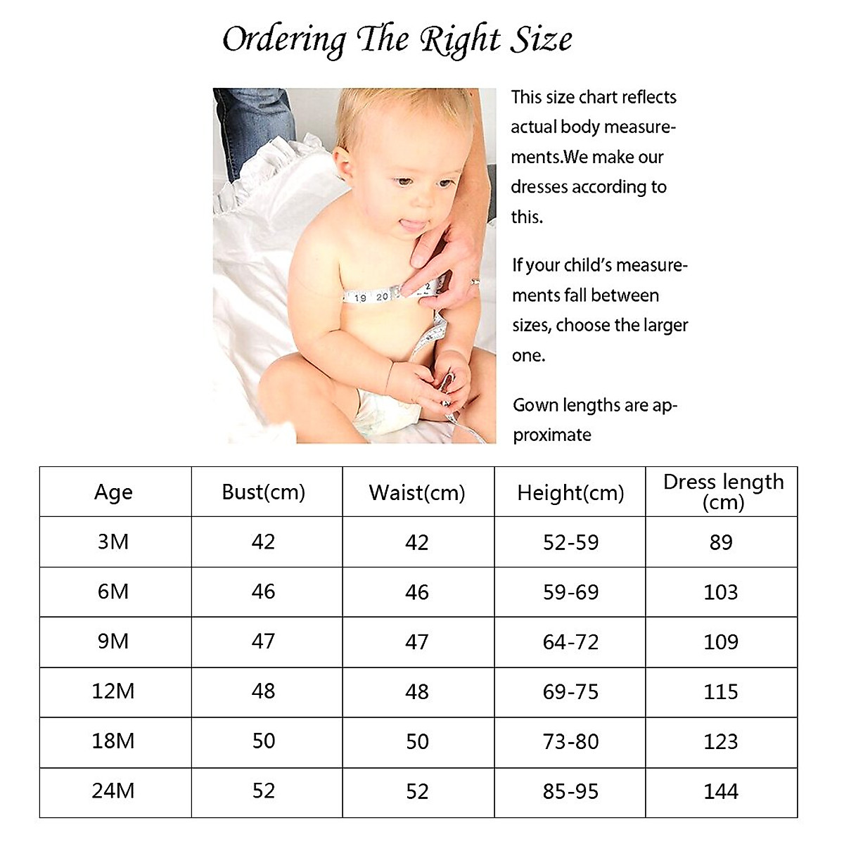 Long Ivory Christening Gown for Baby Girls Lace Baptism Dress with Bonnet 6M