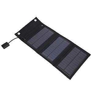 15W Portable Solar Panel, Foldable Pack Solar Charger, Waterproof Solar Powered Charging Panels Boards for Cameras/Laptops/Car Batteries/Solar Street Lights/Outdoor Activities