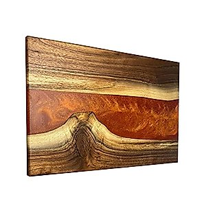 Epoxy Table, Live Edge Wooden Table, Epoxy Resin River Table, Natural Wood,Dining table, Natural Epoxy Table, Resin Table 42x24 Inch
