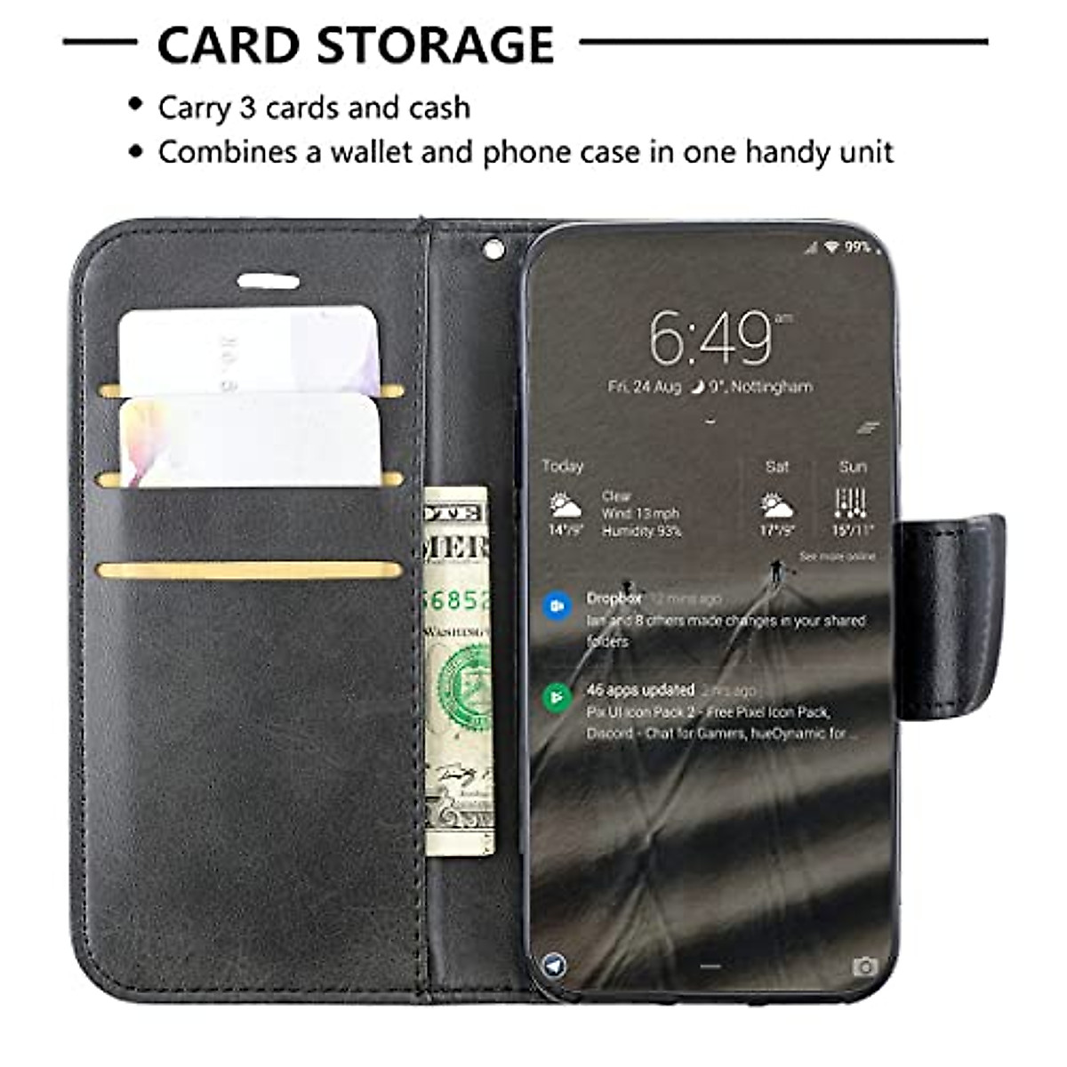 Aroepurt Flip Stand Case Compatible for Vivo Iqoo Z5 5g Phone Case Cover PU Leather Kickstand Magnetic Wallet Case YZW-HEI