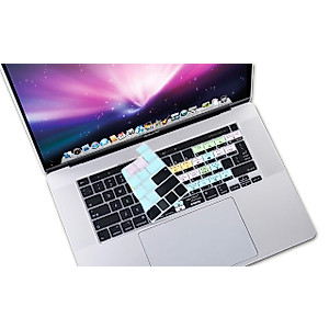XSKN Mac OS X Silicone Shortcut Keyboard Cover Skin for 2019 New MacBook Pro 16 inch A2141 and 2020 New MacBook Pro 13.3 inch A2338 M1 A2251 A2289 with Touch Bar & Touch ID US and EU Common Version