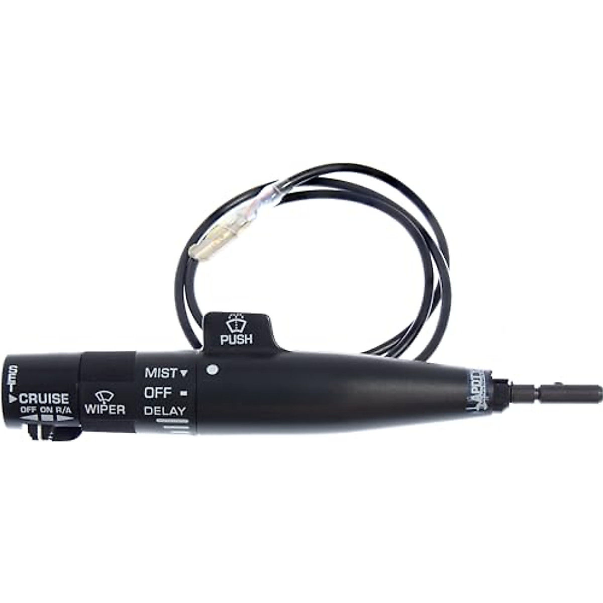APDTY 50397 Multi-Function Turn Signal Lever Switch with Cruise Control, Washer Control, and Windshield Wiper Control, Black Stalk (Replaces 1997988, 25111262, 25111290, 25111260, 25111270)