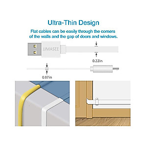 10FT Power Extension Cable Charger for Wyze Cam V3/V4/OG/V3 Pro, Blink Mini Pan/Mini,Kasa,Ring indoor, Eufy,SimpliSafe,Arlo Essential(Not for WyzePan v3),Power Cord with Adapter for Security Cam 2Pack