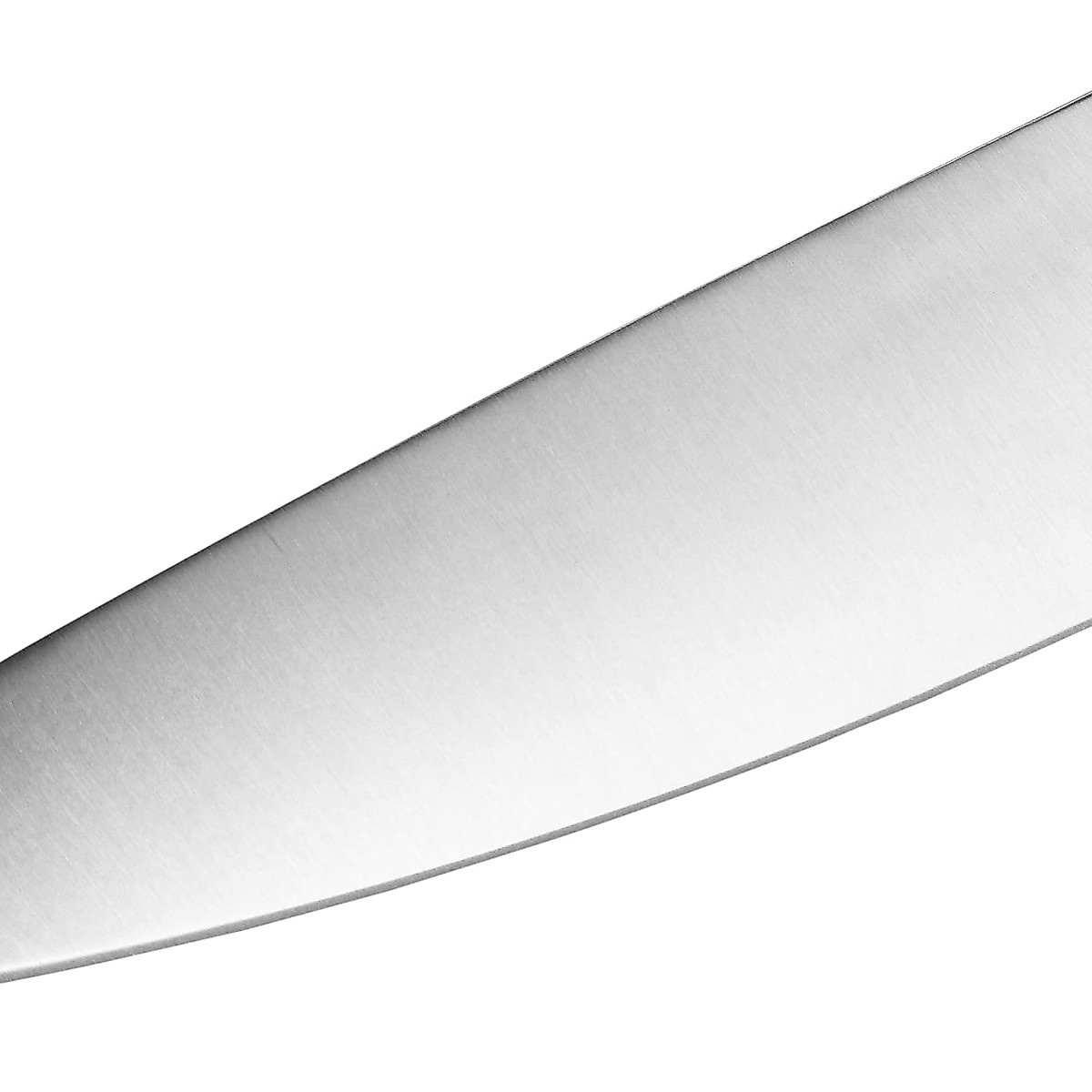 Hecef 6 Piece Kitchen Knife Block Set,All Metal Construction Hollow Handle Tapper Ground Knives & Double Sided Magnet Wood Knife Block