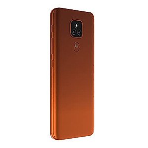 Motorola Moto E7 Plus XT2081-1, 64GB, 4GB RAM, 48MP Camera System, 6.5" inches, 5000 mAh LTE Factory Unlocked Smartphone - International Version (Twilight Orange)