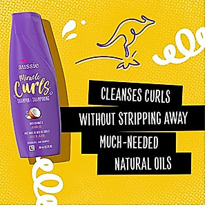 Aussie Miracle Curls Shampoo and Conditioner Set with coconut & australian jojoba oil-12.1 fl oz each