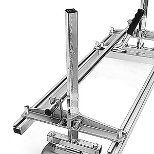 Chainsaw Mill, Portable 14Inch to 36Inch Guide Bar Chainsaw Milling Planking Milling Wood Lumber Cutting Sawmill, with 9Ft Rail Mill Guide System