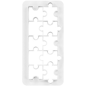 PME Geometric Multicutter for Cake Design-Puzzle, Large, White