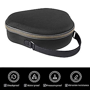 Pinson Hard Carrying Travel Case for AirPod Max Headphones, with Silicone Earpads Cover for AirPod Max (Black)