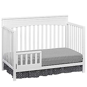 Oxford Baby Harper Crib to Toddler Bed Guard Rail Conversion Kit, Snow White, GreenGuard Gold Certified