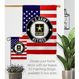 US MILITARY United State Army Garden Flag Armed Forces Rangers American Military Veteran Retire House Decoration Banner Small Yard Gift Double-Sided, Made in USA