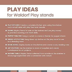 Playstand for kids, Play stand for toddler, Toy shelf, Montessori toy shelf, book storage, Montessori shelf