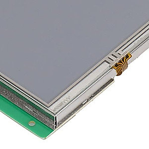 4 Wire Industrial LCD Screen, LED Backlight 7in Serial Touch Screen Power Off Data Saving MCU Control for DIY Electronic Equipment