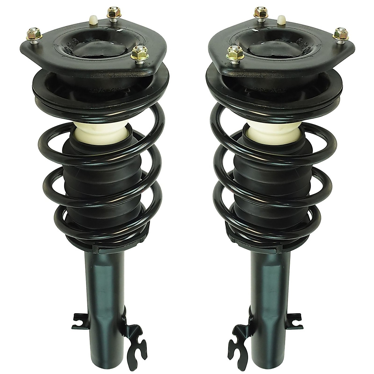 TRQ Front Strut & Coil Spring Assembly Set Driver & Passenger Sides Compatible with 07-13 Mini Cooper