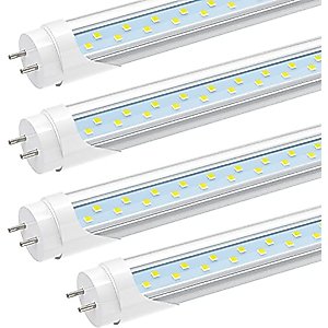 JESLED T8 LED Type B Tube Light 3FT, 2520LM, 18W(45W Equivalent), 6000K, 36 Inch F30T12 Fluorescent Bulb Replacement, Dual Ended Power, ETL Listed, Remove Ballast, 36” Lighting Tube Fixture (4-Pack)