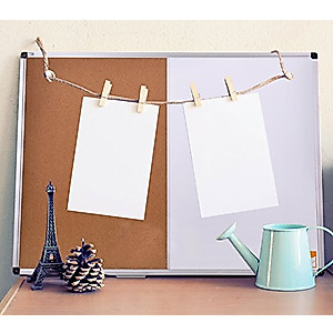 XBoard Magnetic whiteboard 36 x 24 - Combo Whiteboard Dry Erase Board Cork Board 36 x 24