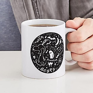 CafePress Snoopy Scary Halloween Ceramic Coffee Mug, Tea Cup 11 oz