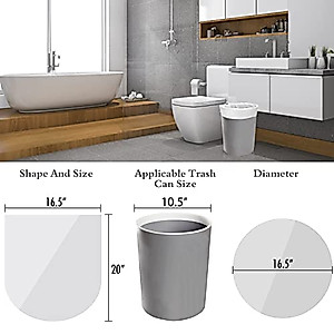 Charmount Small Trash Bags - Bathroom Trash Bags- Garbage Bags for Kitchen, Office, Bedroom, 2.6 Gallon Trash Can Liners, Unscented,105 Counts (White)