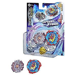 BEYBLADE Burst Surge Speedstorm Mirage Helios H6 and Gaianon G6 Spinning Top Dual Pack - 2 Battling Game Top Toy for Kids Ages 8 and Up
