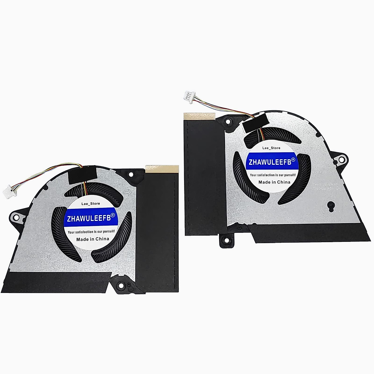 ZHAWULEEFB Replacement New Laptop CPU+GPU Cooling Fan for ASUS Rog Zephyrus G14 GA401I GA401IV ‎GA401IH-BR7N2BL Series DFSCK22115181H FMBC DFSCK22105182H FMBB DC12V 1A Fan