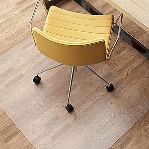 Clear PVC Desk Chair Mat 1.5mm Carpet Protector for Hardwood Floors,100% Waterproof Vinyl Plastic Floor Mat,Chairmats Non-Slip, wear-Resistant, Easy to Clean, for Office Home Hard Floor Carpet,80-160c