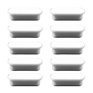 WBANGIAO 10Pcs Rubber Sink Overflows Rings Kitchen Sink Washbasin Drain Seal Stopper Bathtub Drain Caps Bathroom Accessories.Rectangle