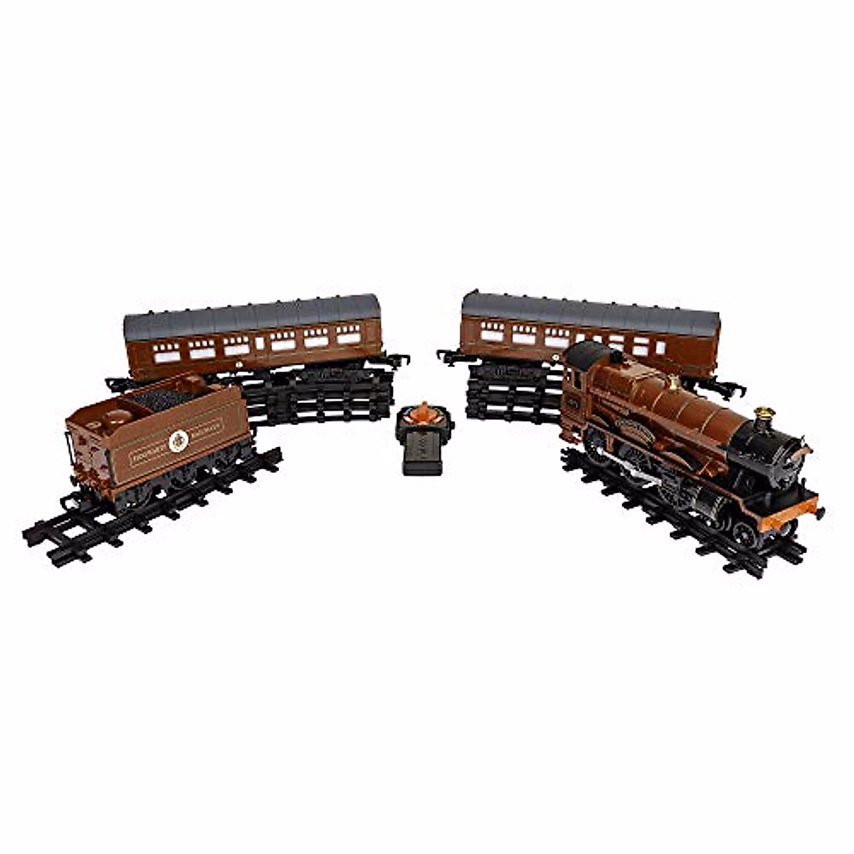Lionel Battery-Operated Hogwarts Express Toy Train Set with Locomotive, Train Cars, Track & Remote with Authentic Train Sounds, & Lights for Kids 4+