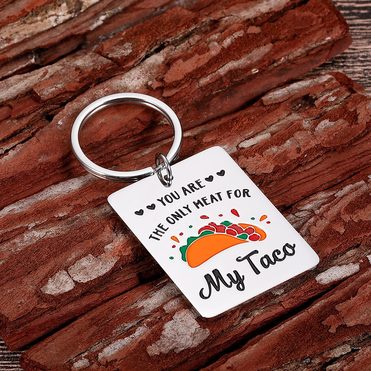 Valentines Day Gifts for Him Boyfriend Girlfriend Husband Wife Birthday Anniversary Taco Gifts Keychain from Hubby Fiance Weeding Funny Cute Sentimental Engagement Naughty Keychin for Soulmate