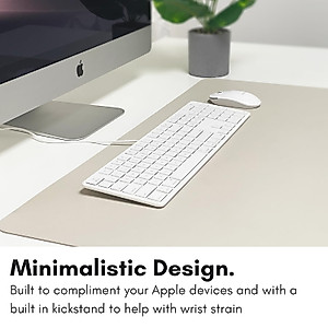 Macally Slim USB Wired Keyboard for Mac and Windows PC - Full Size 104 Key Layout & 16 Shortcut Keys - Scissor Keycaps for Smooth Typing - Mac Wired Keyboard with Numeric Keypad