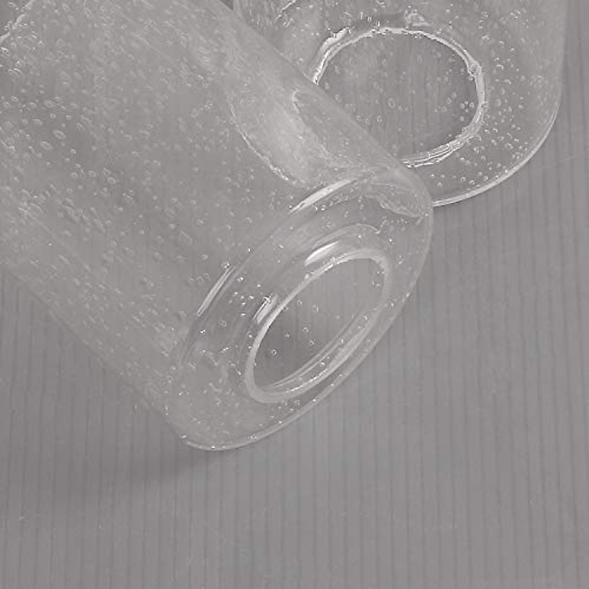 Voguad Seeded Glass Lamp Shade 3 Pack, Clear Cylinder Glass Shade for Light Fixture Replacement Globe for Pendant Light Wall Sconce Chandelier, 1 5/8 inch Fitter