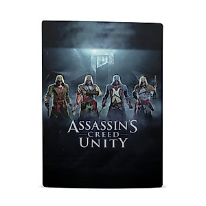 Head Case Designs Officially Licensed Assassin's Creed Group Unity Key Art Matte Vinyl Faceplate Sticker Gaming Skin Decal Cover Compatible With Sony PlayStation 5 PS5 Digital Edition Console