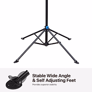 Flexzion Bike Repair Stand Workstation, Bicycle Maintenance Workstand, 41"-75" Adjustable Foldable Cycle Rack, Lightweight, w/ Tool Tray, Telescopic Arm & 4 Feet Base for Home Mechanic Workshop