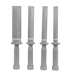 SGCB Non-Marring Plastic Chisel Scraper Set Of 4, High Hardness PA44 Nylon Decal Wheel Weight Remover Damage Free Easy Grip Impact Chemical Resistant Scraper Tool Kit For Gasket Decals Emblem Moldings