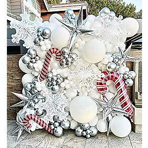 5pcs 36inch snowflake balloons-winter theme birthday party decerations supplier-winter flower for ice snow activity party decorations