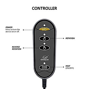 Snailax 2-in-1 Shiatsu Foot and Back Massager with Heat - Kneading Feet Massager Machine with Heating Pad, Back Massage Cushion or Foot Warmer,Massagers for Back,Leg,Foot Relief