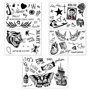 Harry Stylezz - Ultimate Tattoo Set - Over 65 Tattoos - Perfect For Concerts, Halloween, Cosplay, Dress Up