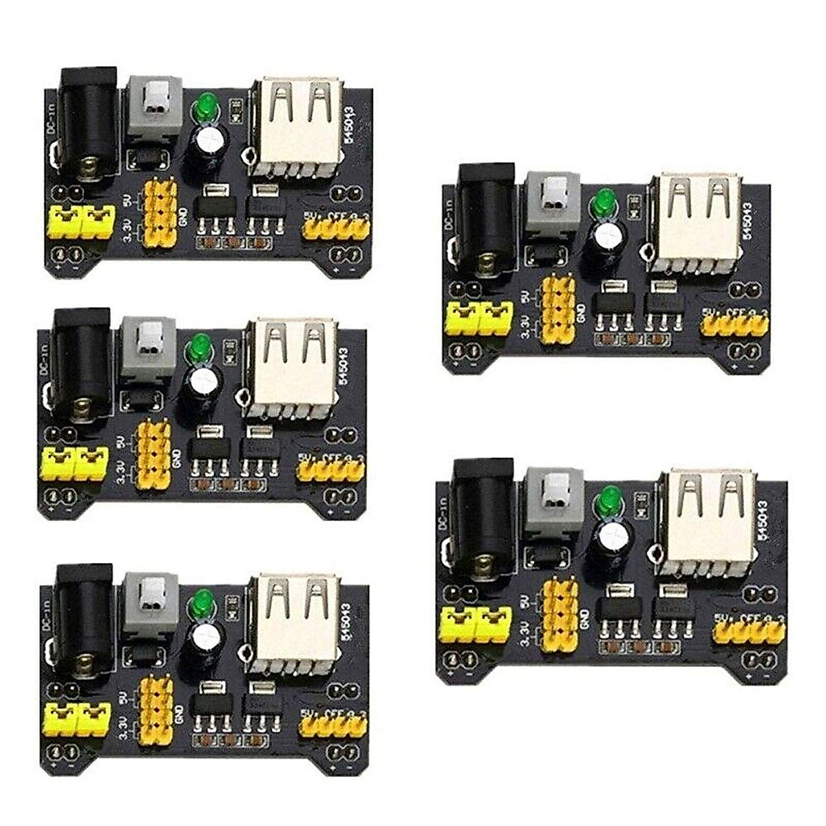 Gump's grocery MB102 Breadboard Power Supply Module 3.3V 5V for Arduino Solderless Breadboard