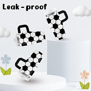 Soccer Gifts for Kids, Soccer Tumbler with Handle 14 Oz, Stainless Steel Insulated Soccers Sports Mugs Water Bottle, Birthday Gifts for Toddlers Teens Little Boys Girls Player Fan