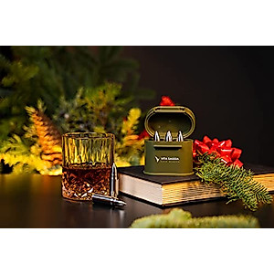 Exclusive Set of 6 Whiskey Stones in Tactical Military Box, Gifts for Christmas Stocking Stuffers, for Men Dad, Unique Ideas for Birthday for Boyfriend Him Cool Gadgets for Husband Grandpa Brother