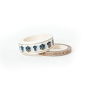 Paper House Productions Harry Potter Foil Accent 10 Piece Fan Favorites Washi Tape Pack with 5 15mm Rolls and 5 5mm Rolls