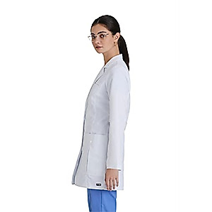 BARCO Grey's Anatomy Women's 2 Piece Long Sleeve 34" Lab Coat White 5XL