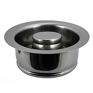 Westbrass D2089-07 4-1/4" Kitchen Sink Waste Disposal Drain Flange and Stopper, Satin Nickel
