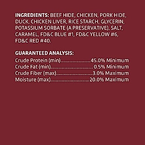 Amazon Brand - Wonder Bound Triple Flavor Rawhide Kabobs for Dogs, Pack of 36, 24 oz