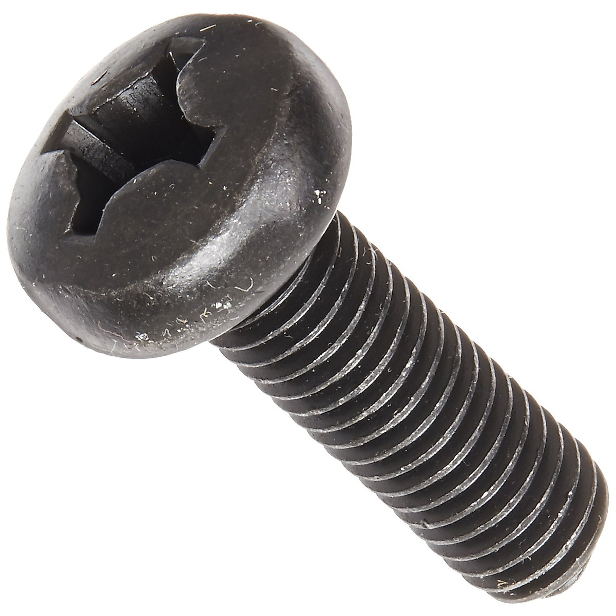 Small Parts M825D7985AB Steel Pan Head Machine Screw, Black Oxide Finish, Meets DIN 7985, #4 Phillips Drive, M8-1.25 Thread Size, 25 mm Length, Fully Threaded, Import (Pack of 25)