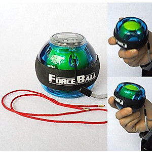 YANGHX Wrist Trainer Arm Exercise Force Ball with LED Lighting & Speed Meter